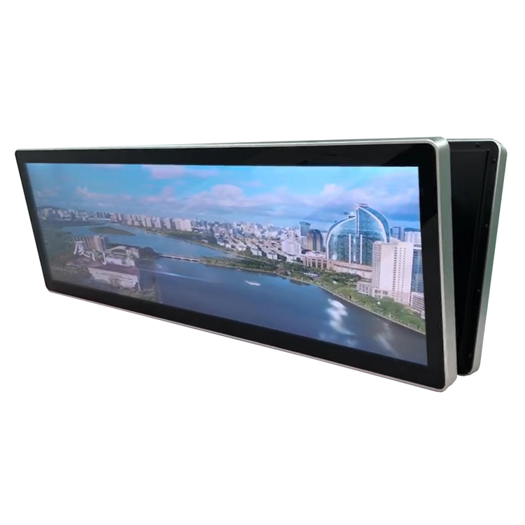 36.2 inch on board AD player Ultra Wide Stretched Bar Screen double ...