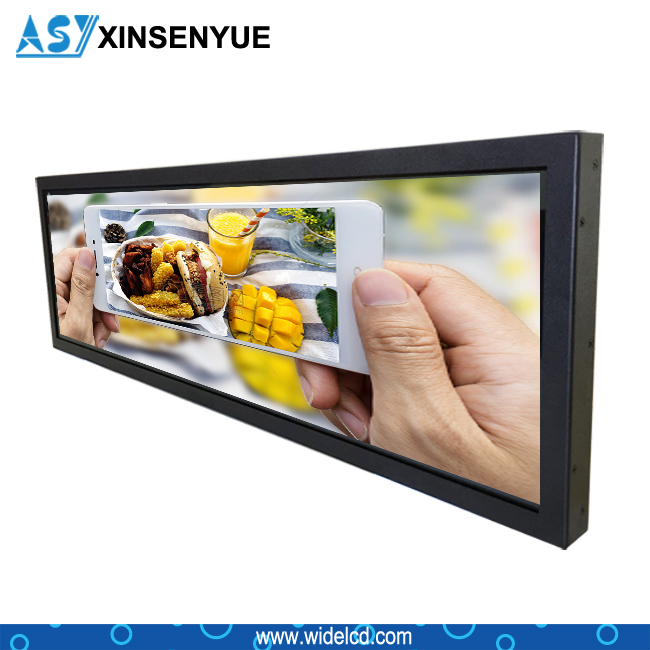 Ultra stretched bar type lcd tv display bus video wall