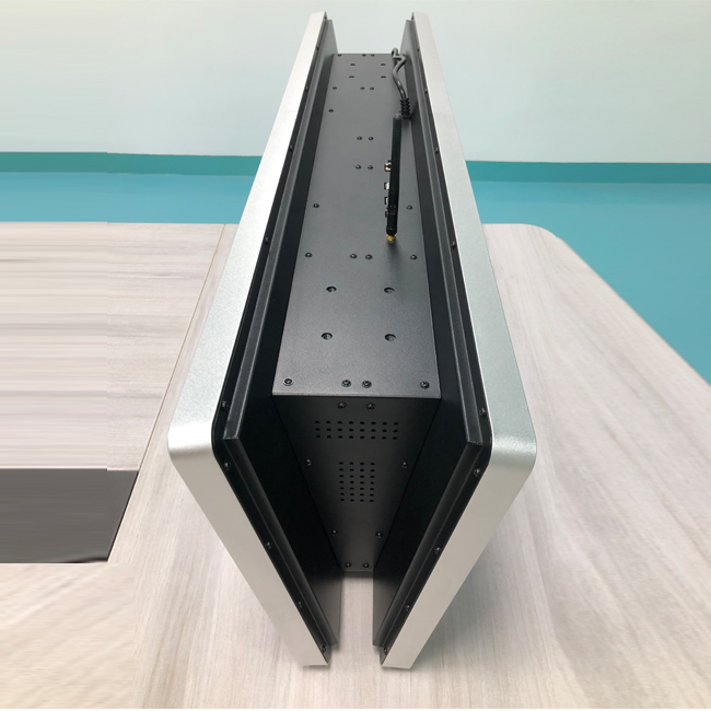 High brightness double sided hanging lcd screen