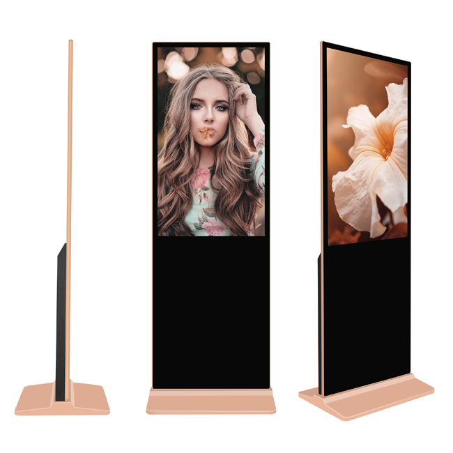 60 inch floor stand lcd display touch screen indoor android advertising ...