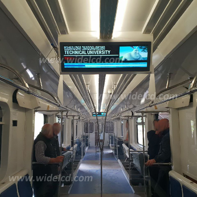 Flexible Design Train Infotainment Systems Bar Type Display