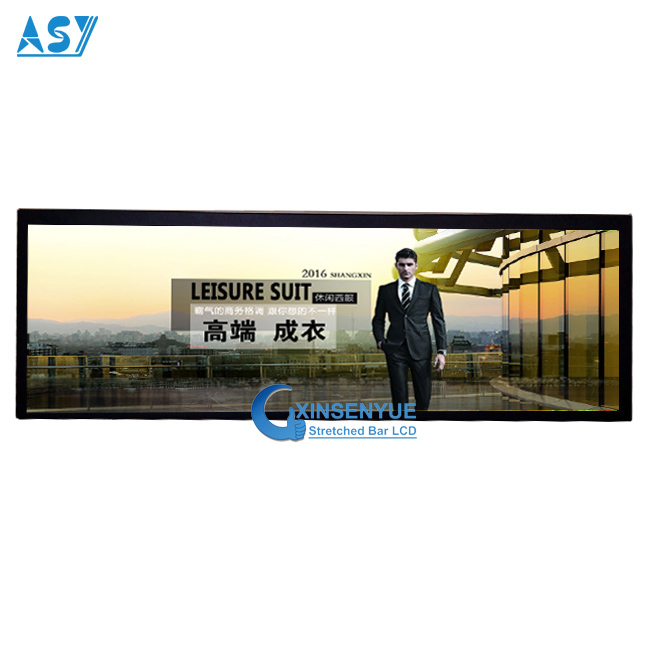 Stretched Shape Mount Digital Color TFT-LCD Display for Bus