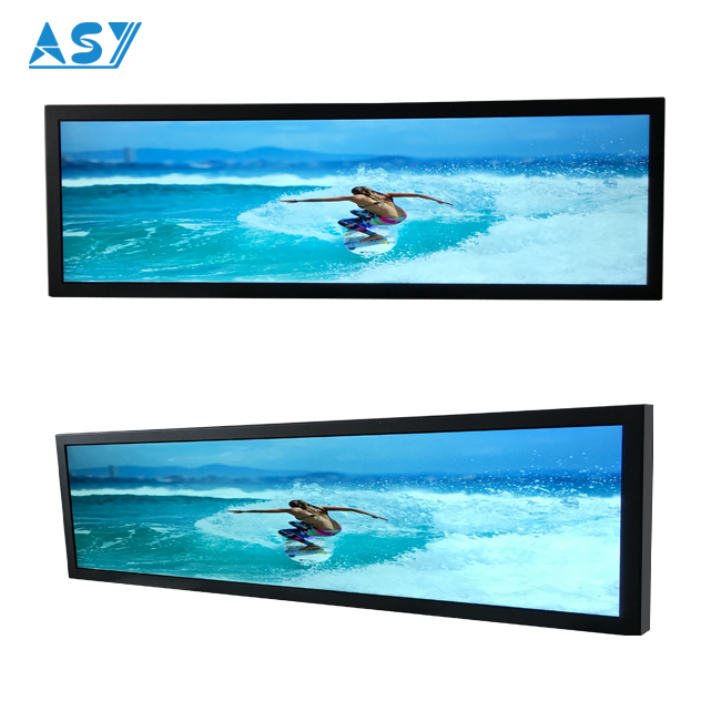 25 inch 400nits high brightness kiosk digital signage stretched bar Lcd ...