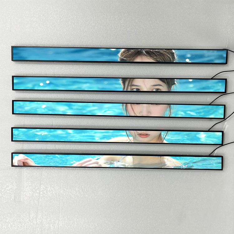 Ultra Wide Stretched Monitor Intelligent Shelf LCD